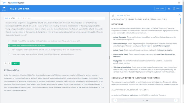 Fast Forward Academy CPA Review Course 2023 Pros, Cons, Price